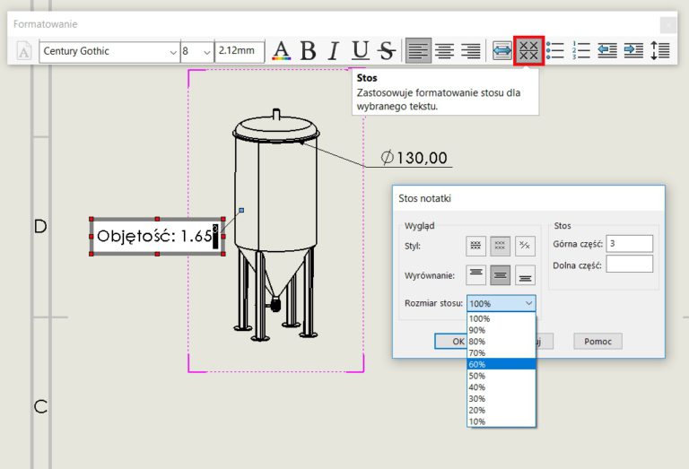 Symbols and special characters and dimensioning notes sOlidwOrks
