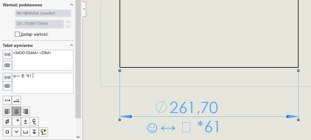 Symbols and special characters and dimensioning notes sOlidwOrks