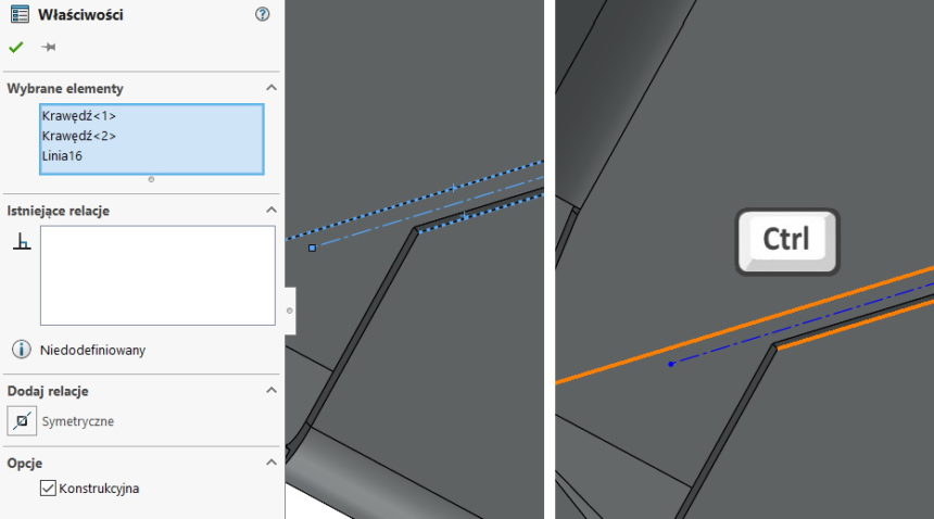 Draw a line symmetrically between the edges in a sketch - SOLIDWORKS BLOG