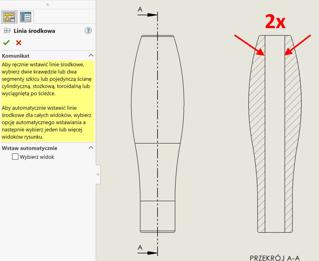 A recipe for not being able to insert centerlines in the drawing ...